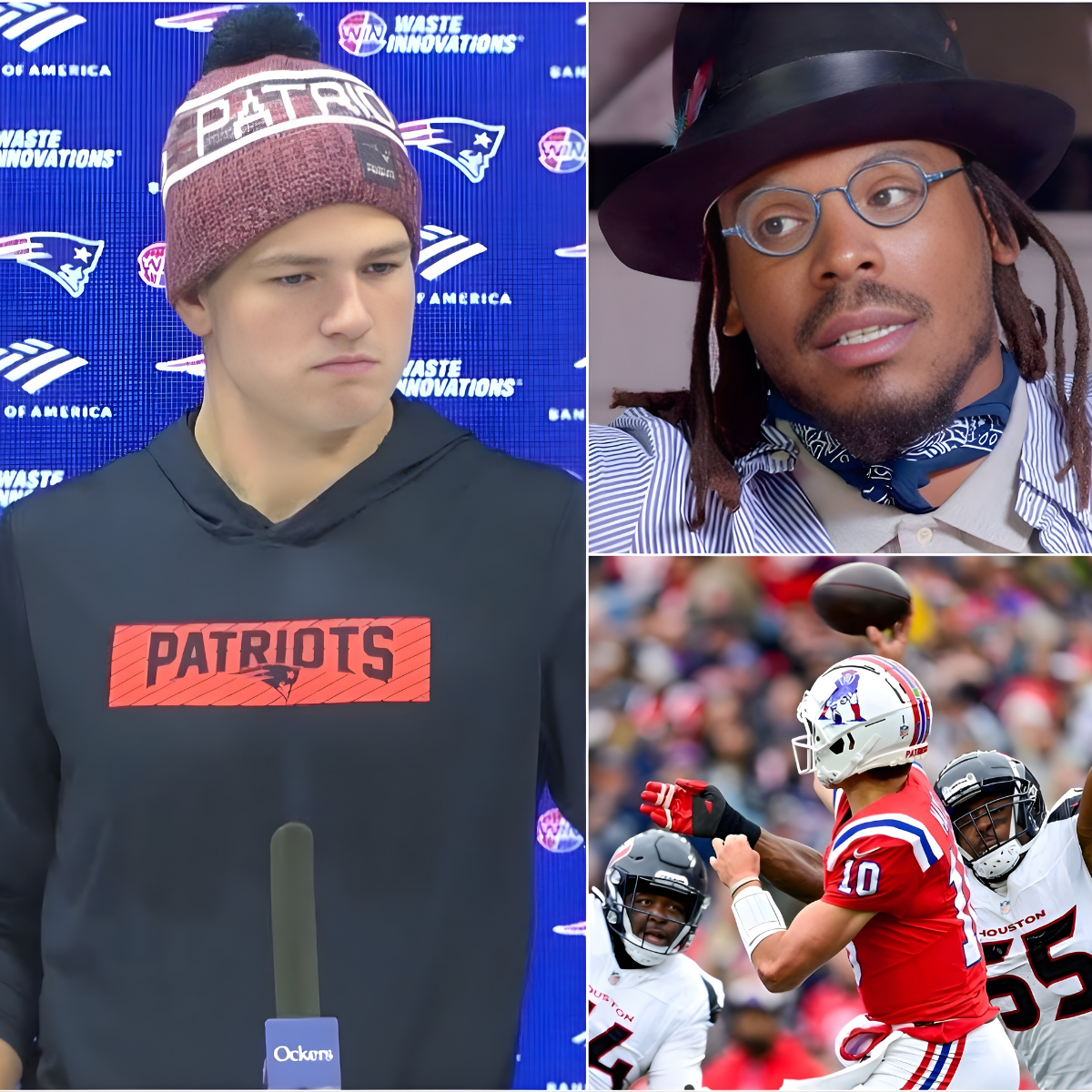 🔥 BREAKING NEWS: Drake Maye has finally fired back at Cam Newton after ...