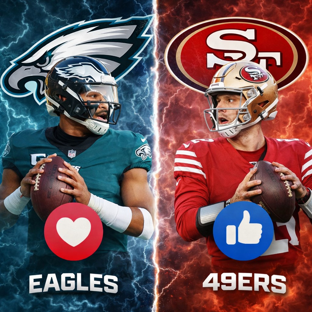 NFL WILD CARD ROUND MATCHDAY! Philadelphia Eagles vs. San Francisco 49ers: Where to Watch ...