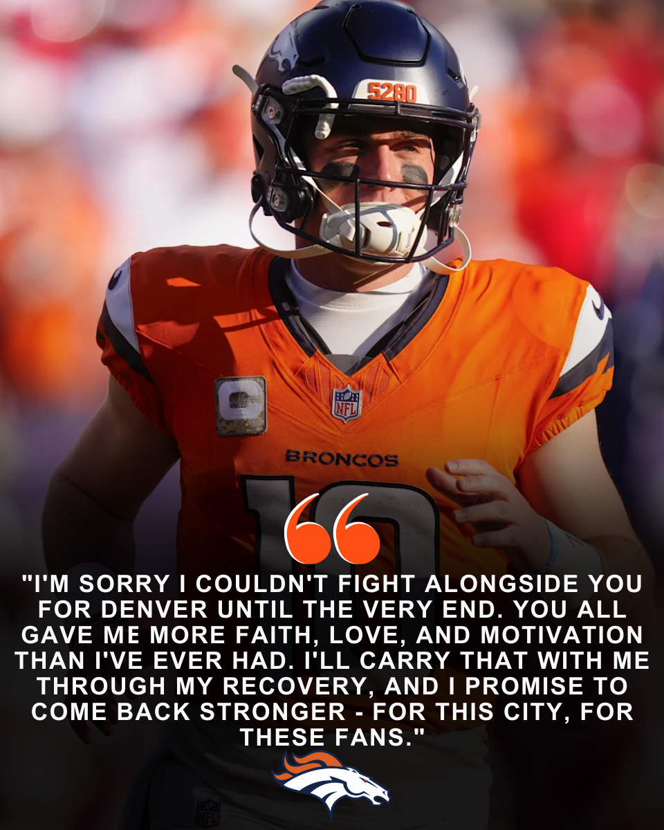 EMOTIONAL UPDATE: Bo Nix Breaks Down in Message to Broncos Country ...